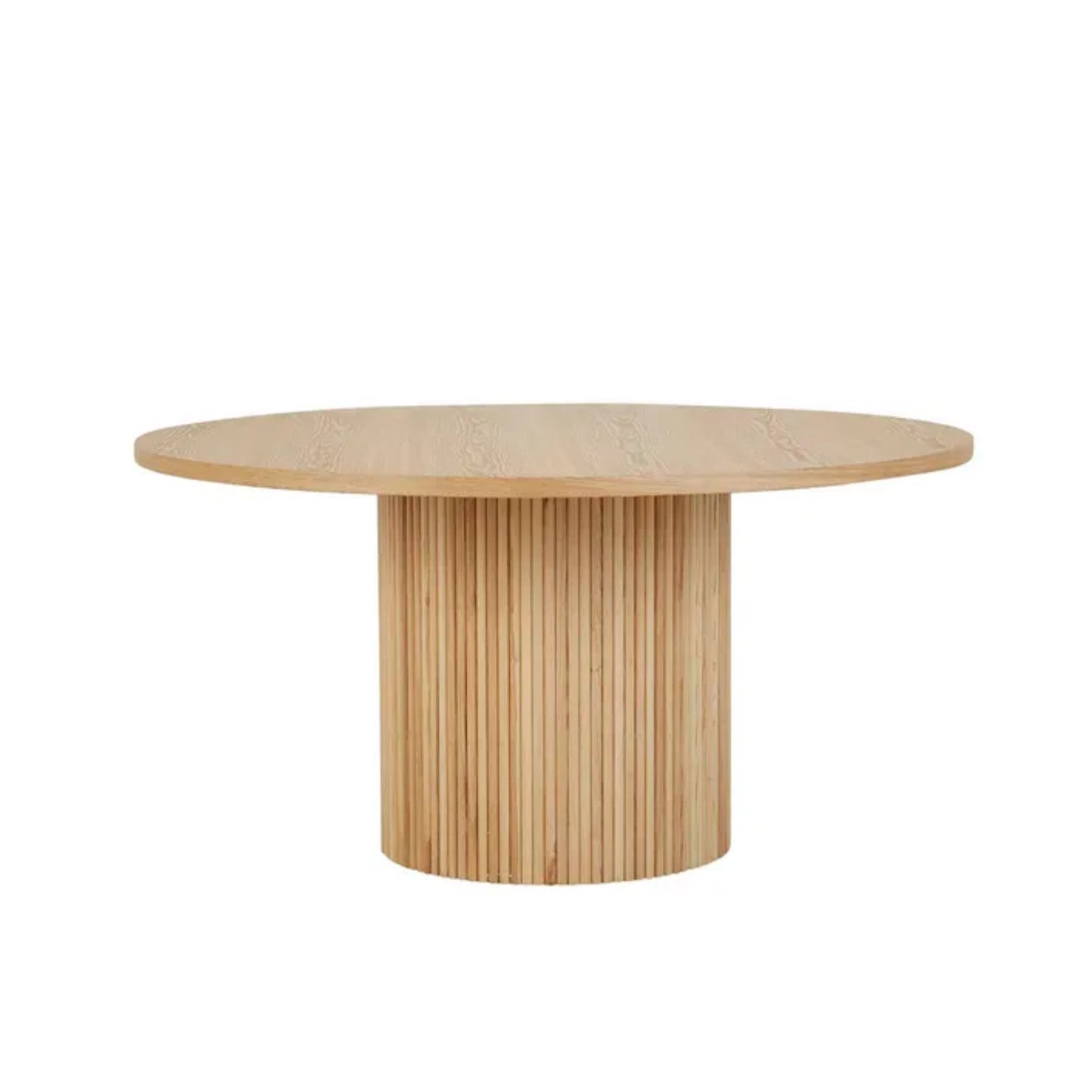 Benjamin Ripple Dining Table in Natural Ash – Sofa & Soul